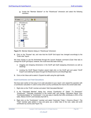 OLAP Reporting with Crystal Reports 9 | PDF