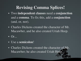 Run On Sentences (Online) | PPT