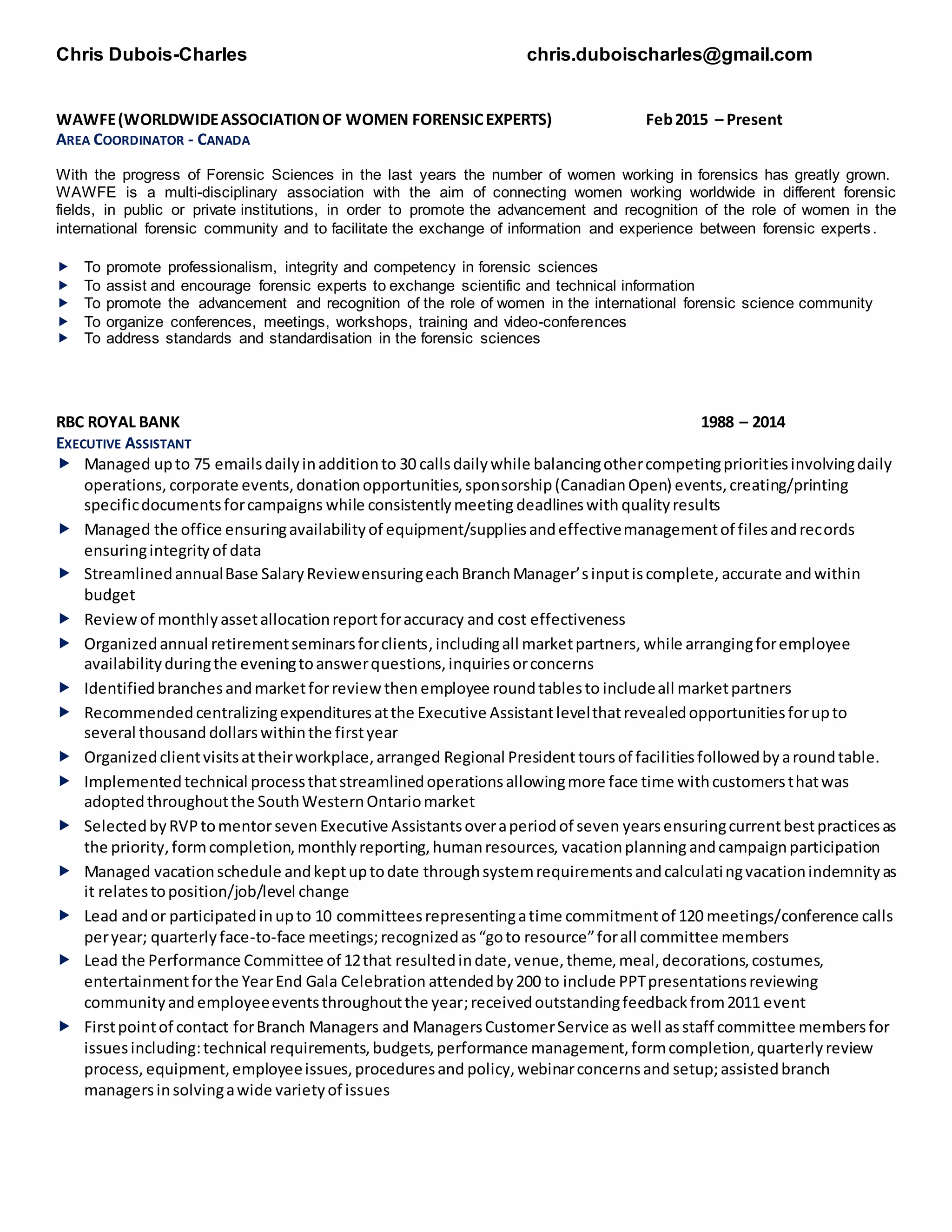 Chris Dubois-Charles resume | DOCX