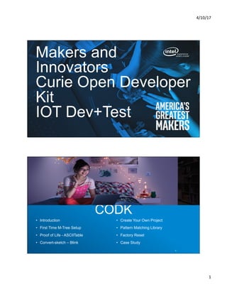 Intel® Curie™ Open Developer Kit (ODK): A Primer—Part 2 | PDF