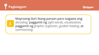 Kahulugan at Katangian ng Pagbasa U1 L1.pptx