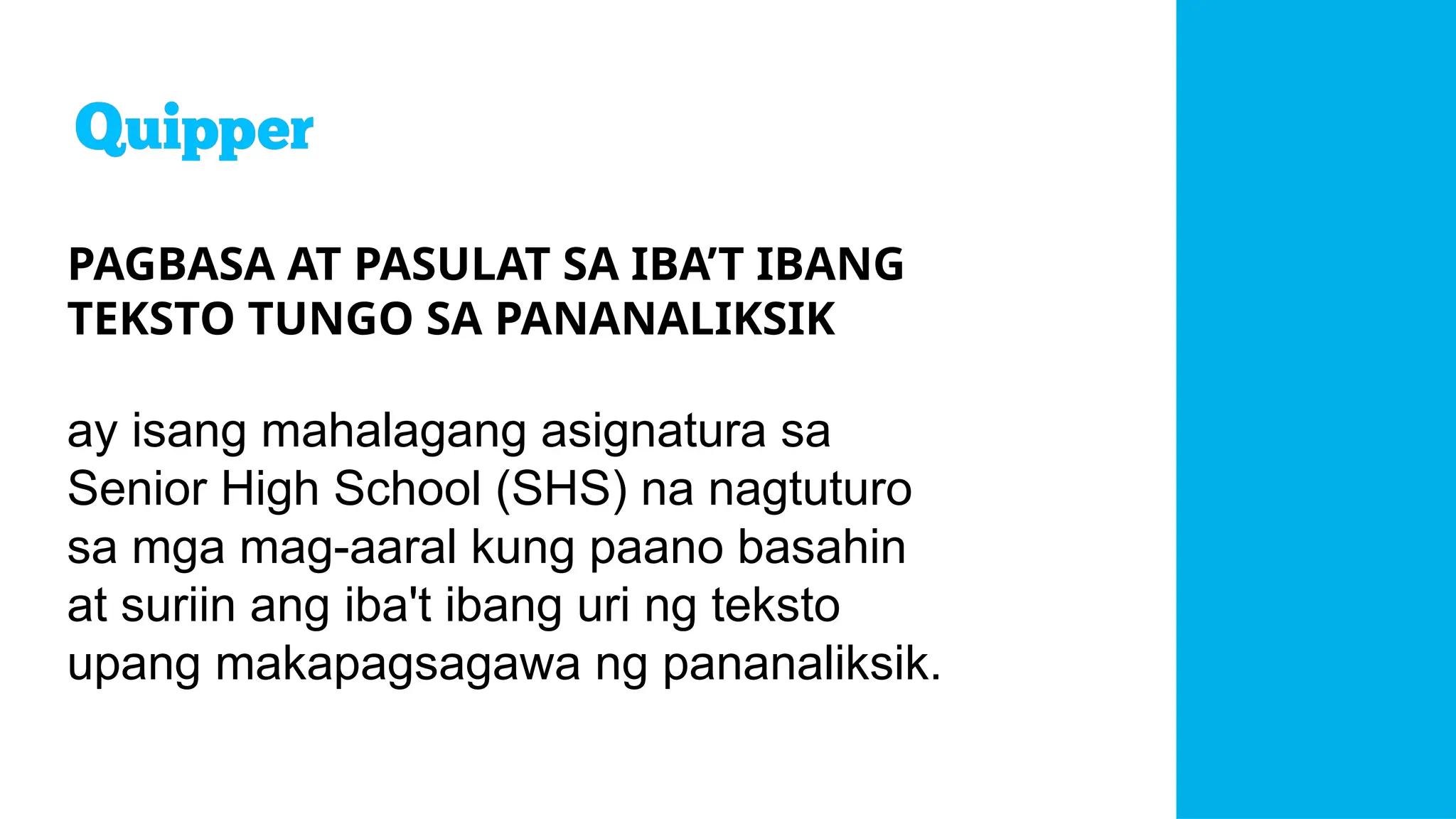 F11 Pagbasa Unit 1 lesson 1 for grade 11 .pptx