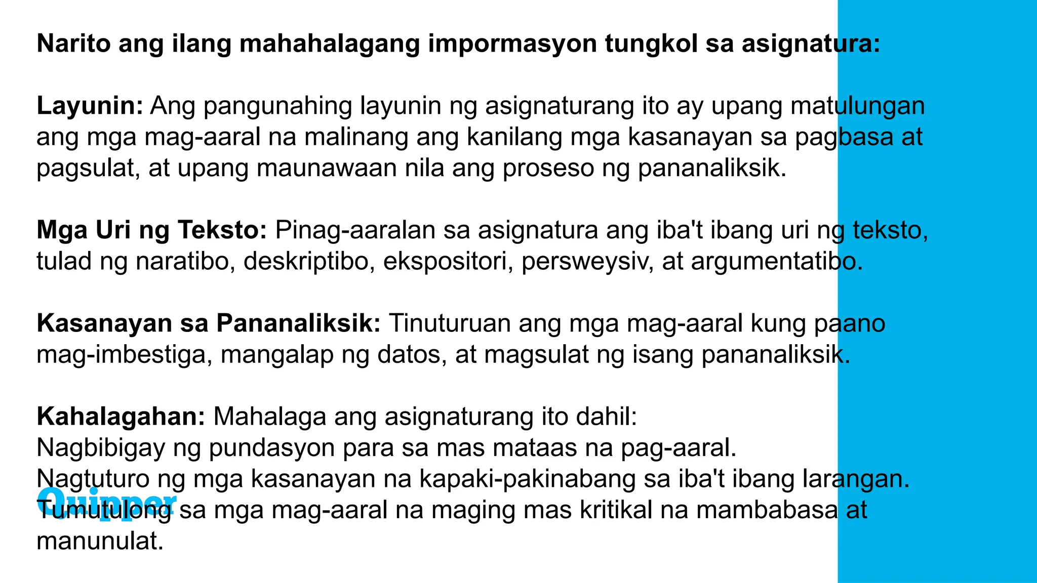 F11 Pagbasa Unit 1 lesson 1 for grade 11 .pptx