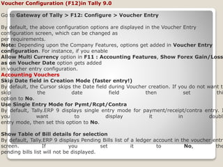 Configuration In Tally .ERP 9 | PPTX