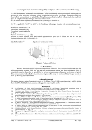 Enhancing the Data Transmission Capability on Optical Fiber Communication Link Using Distinct ...