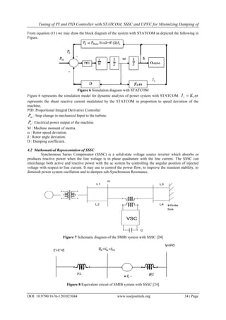 Tuning of PI and PID Controller with STATCOM, SSSC and UPFC for Minimizing Damping of ...