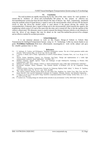 VANET based Intelligent TransportationSystem using Li-Fi technology | PDF