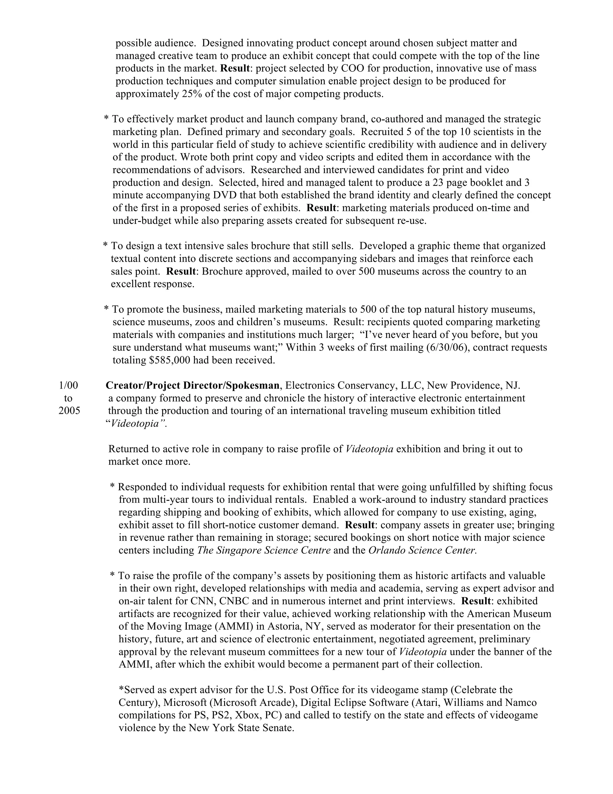 KeithFeinstein resume 9-16 | PDF