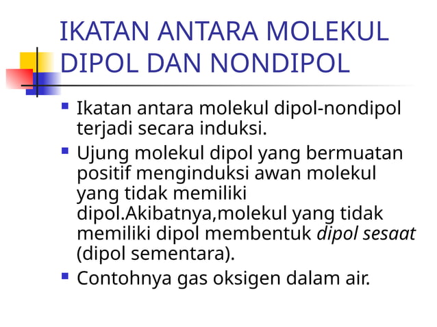 materi kimia kelas sepuluh gaya antar molekul.pptx