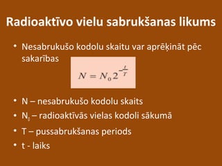 Starojumi. Radioaktivitāte. | PPT