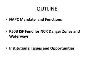 03 - NAPC - Organizational Role is ISF Resettlement (Aquino) | PPTX ...