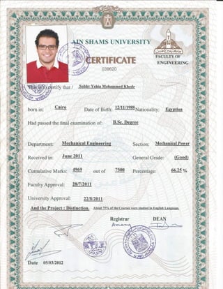 University Certificate | PDF