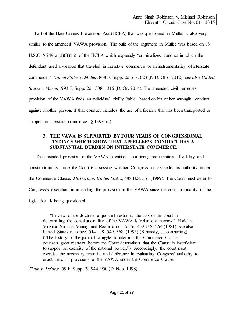 Appellate Brief Template