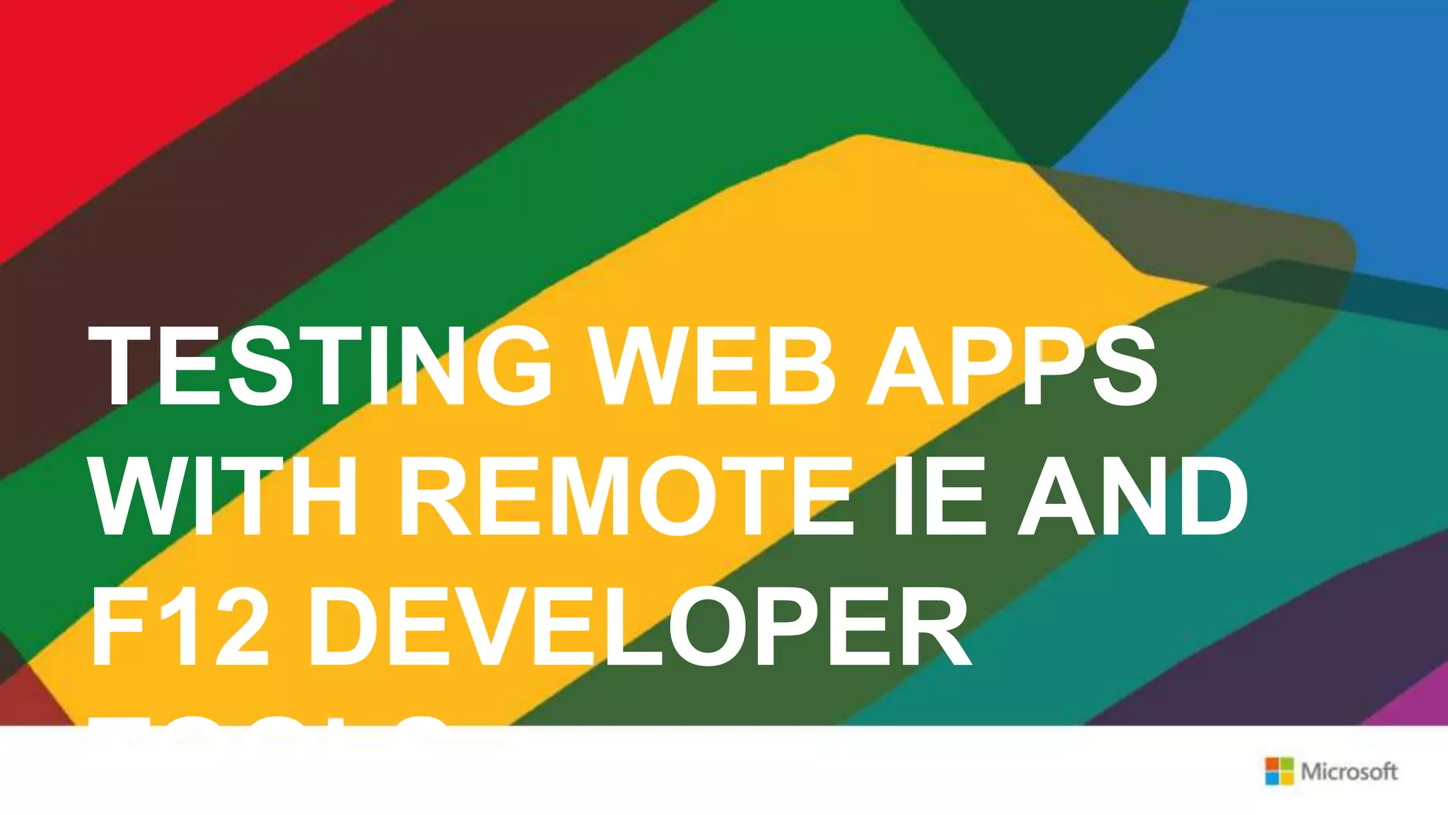 F12 tools in Edge | PPT