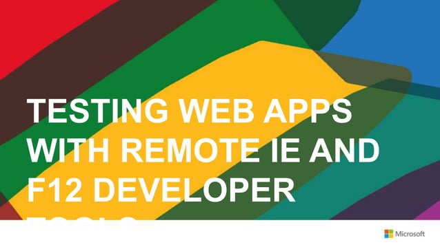 F12 tools in Edge | PPT