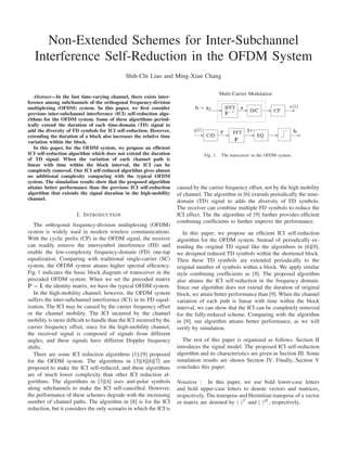 Non-Extended Schemes for Inter-Subchannel | PDF