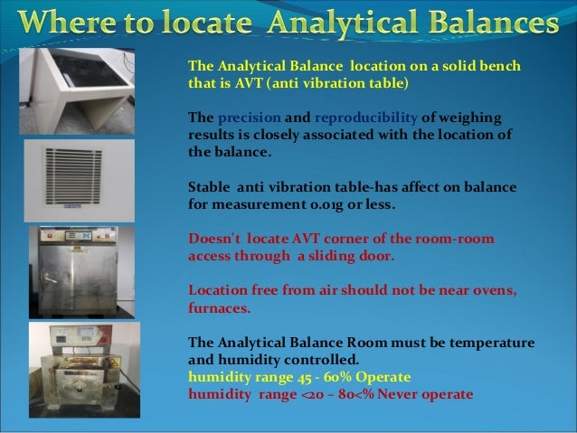 Analytical balance Presentation