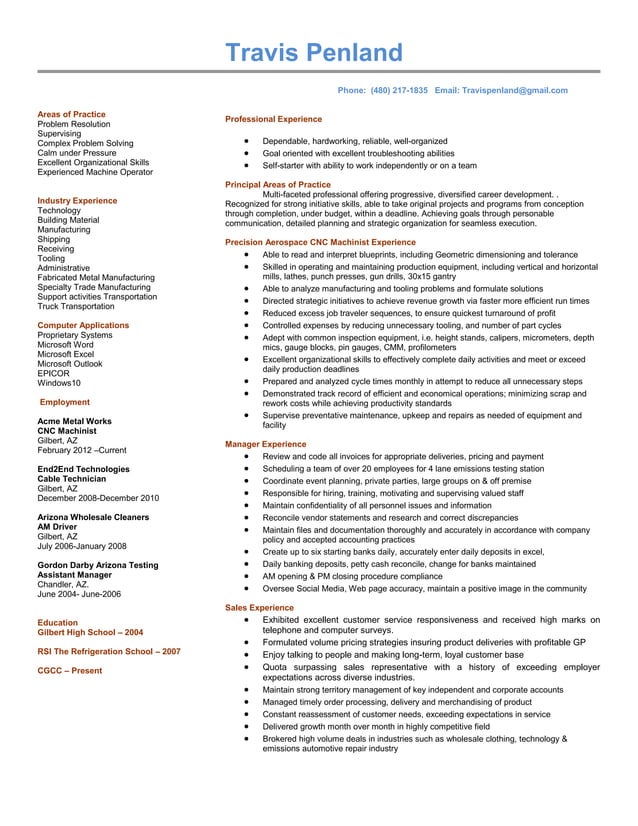 TravisPenlandResume | PDF