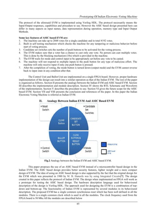 Prototyping of Indian Electronic Voting Machine | PDF