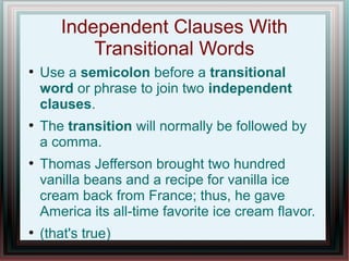 Semicolons | PPT