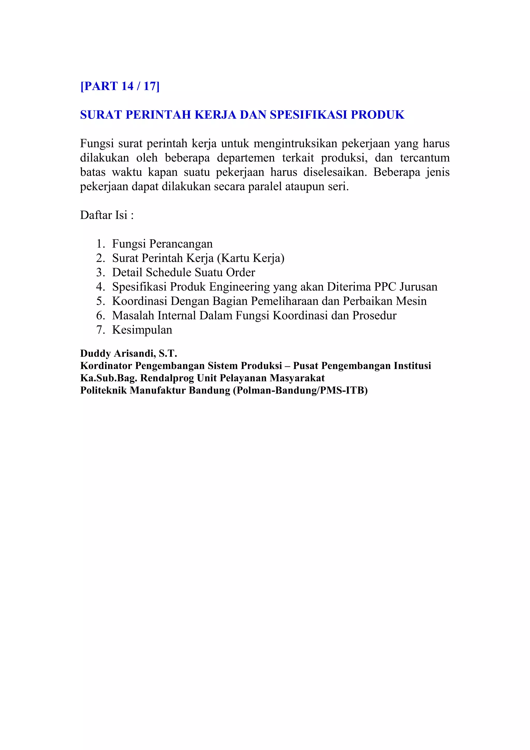 F[14/17]_Proyek Sistem PPC Terintegrasi_Surat Perintah Kerja dan ...