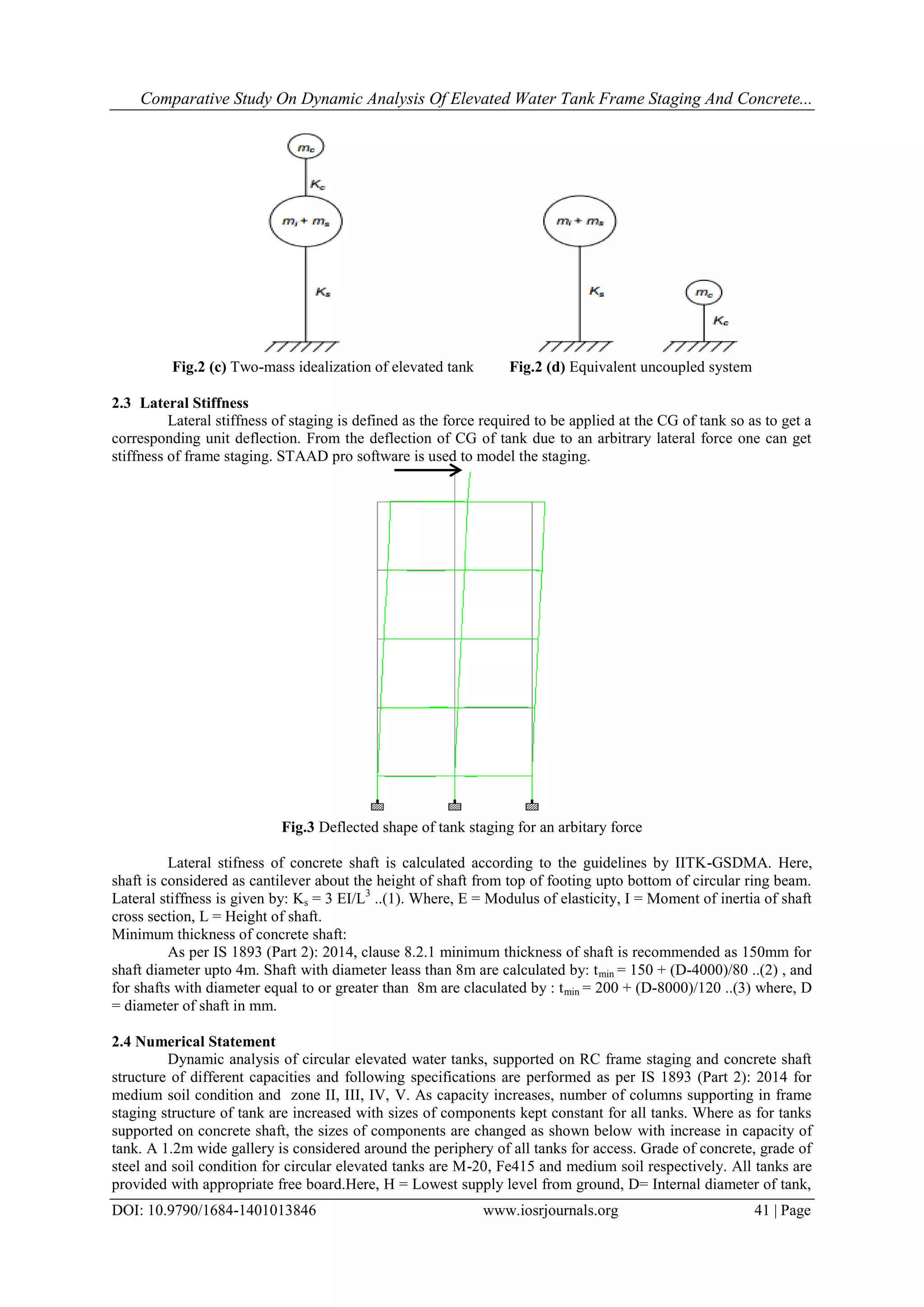 Comparative Study on Dynamic Analysis of Elevated Water Tank Frame ...