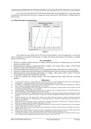 Optimization of Submerged Arc Welding Parameters for Joining Dissimilar Materials Using Taguchi ...