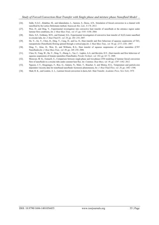 Study of Forced Convection Heat Transfer with Single phase and mixture phase Nanofluid Model at ...