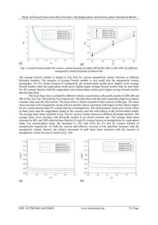 Study of Forced Convection Heat Transfer with Single phase and mixture phase Nanofluid Model at ...
