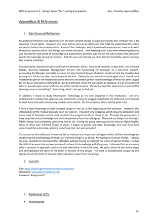 UCD Assignment 2 – Final Report – Training Everywhere | PDF