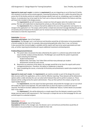 UCD Assignment 2 – Final Report – Training Everywhere | PDF