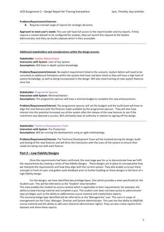 UCD Assignment 2 – Final Report – Training Everywhere | PDF