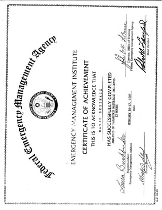 Carlos (David) Besinaiz TEEX Fire Training Certs page 2 | PDF