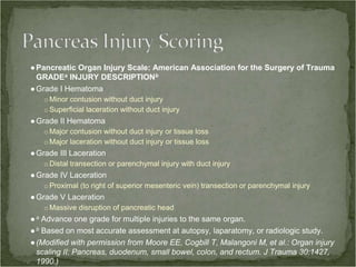 Pancreatic Trauma | PPTX