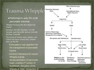 Pancreatic Trauma | PPTX