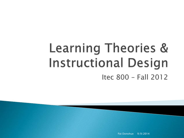 Learning Theories to Instructional Design | PPT