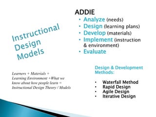 Learning Theories to Instructional Design | PPT