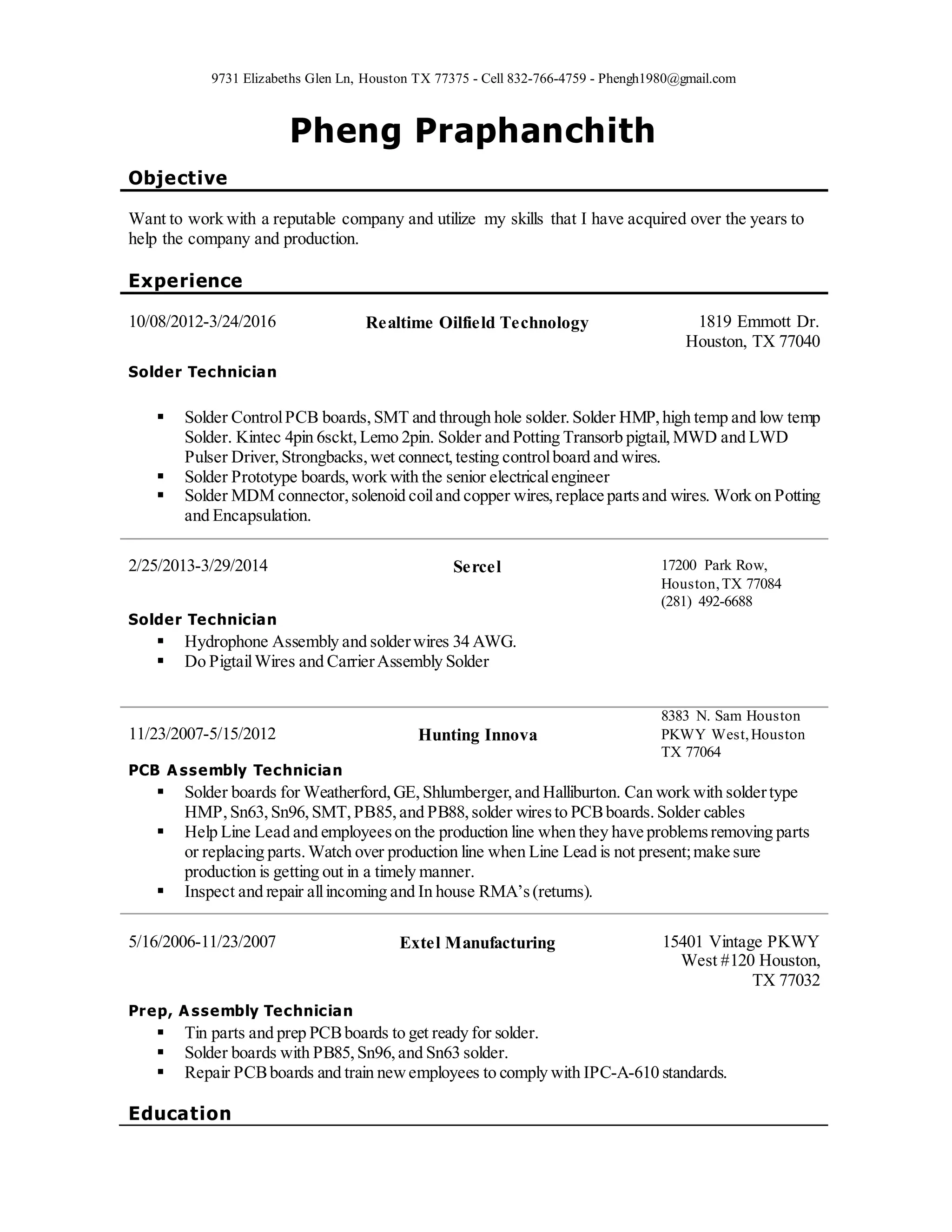 Pheng Resume | PDF