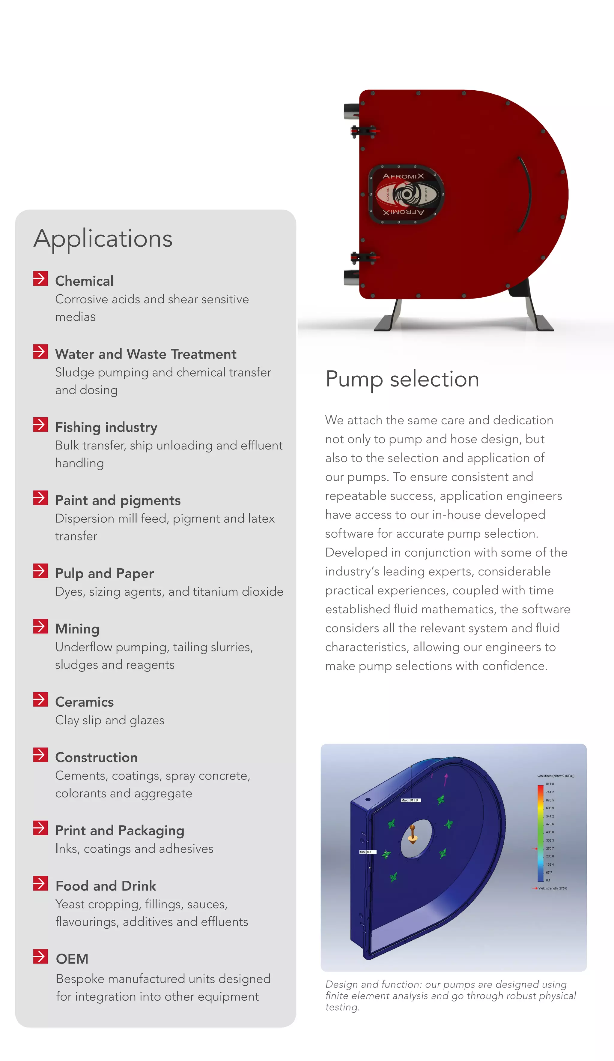 Afromix Pump Brochure | PDF