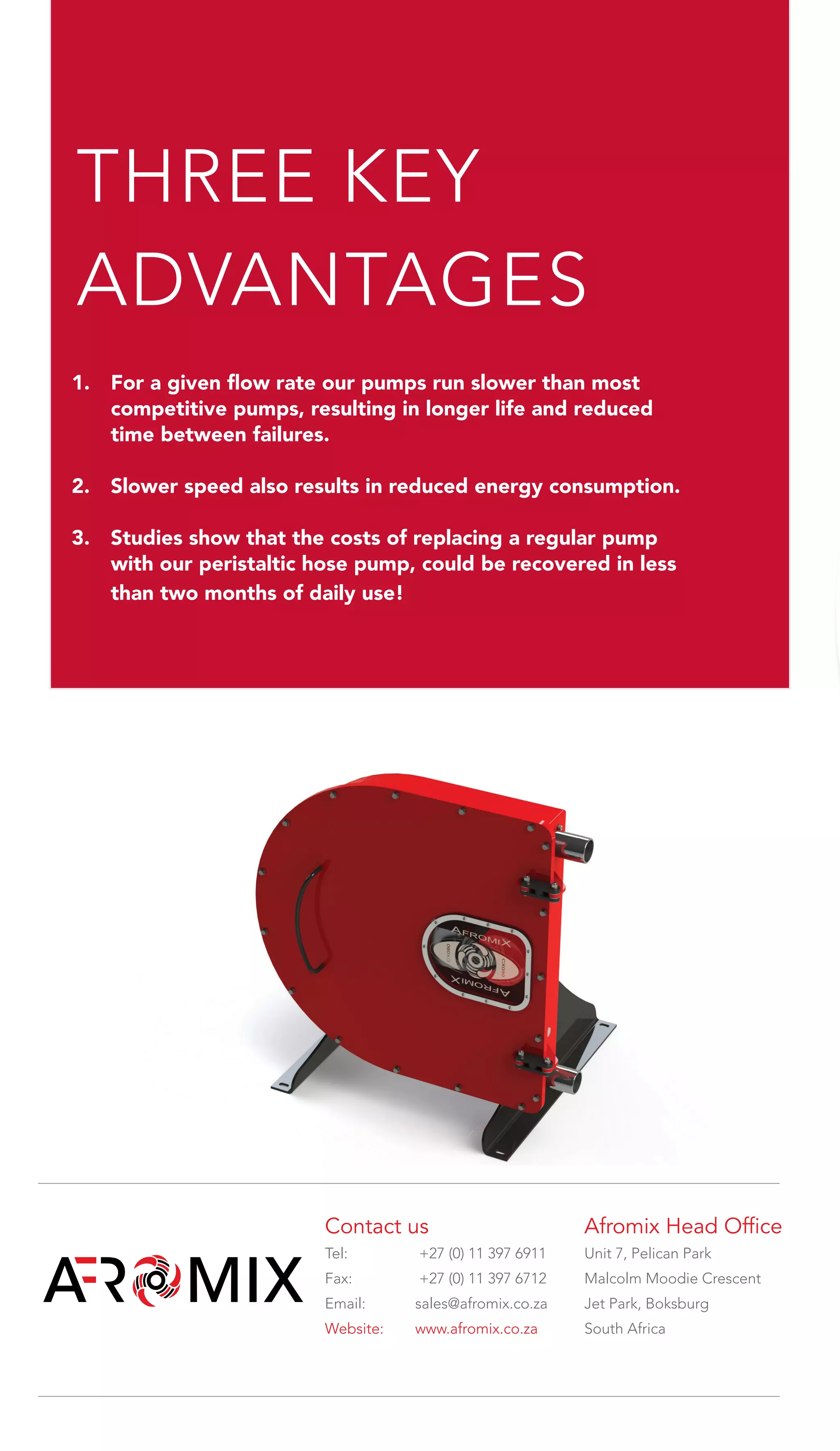 Afromix Pump Brochure | PDF