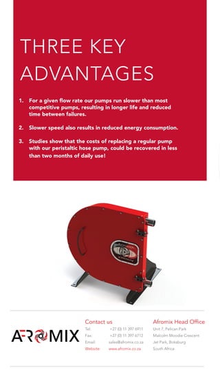 Afromix Pump Brochure | PDF