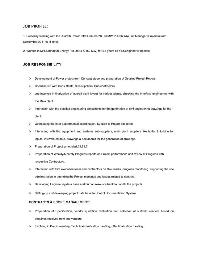 Project Management | DOC | Civil Engineering Industry | Industries