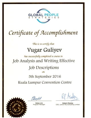 Job analysis and Writing Effective Job Description | PDF