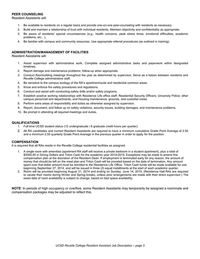 ra-job-description | PDF