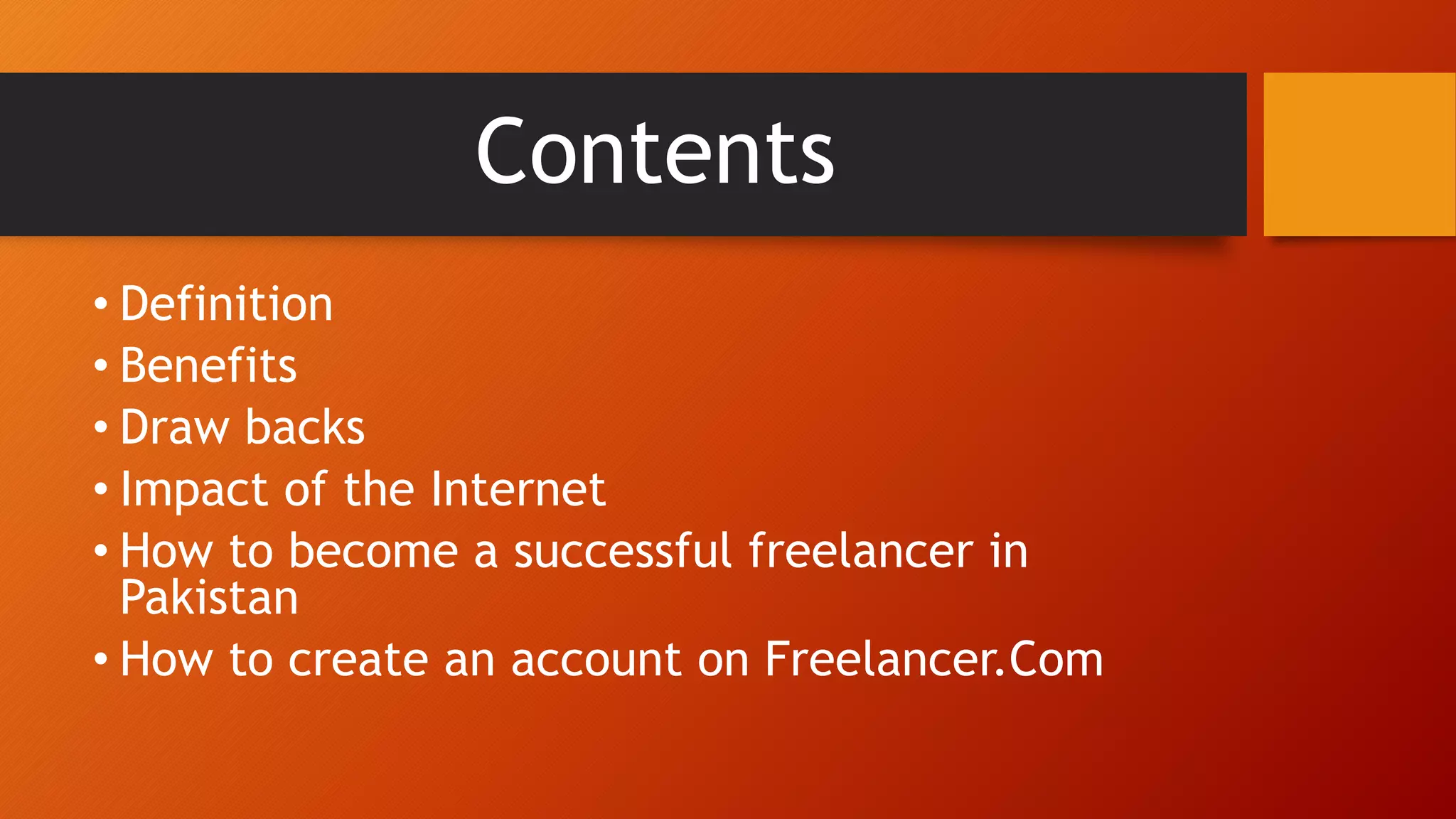 F16 cs15 free lancing (1) | PPTX