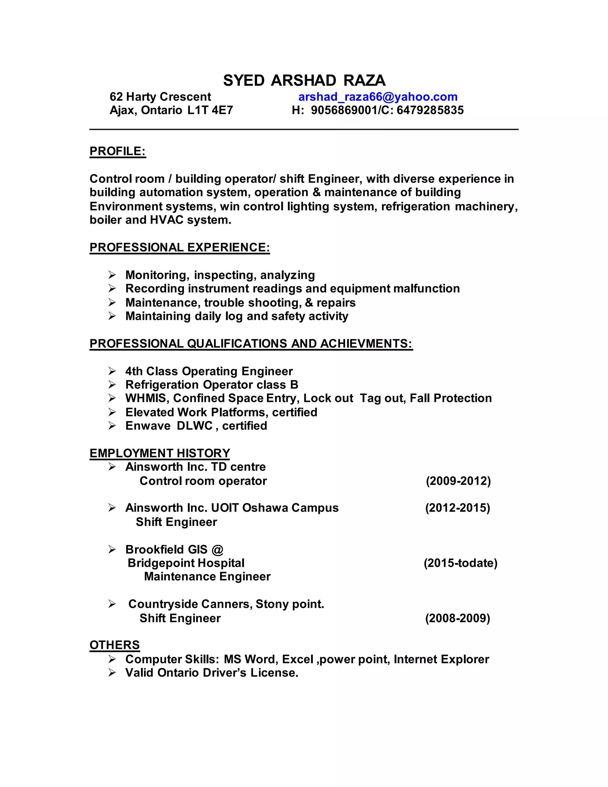 Resume syed | DOCX