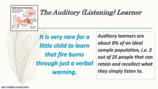 1. THE 3 LEARNER PERSONALITY TYPES | PPTX