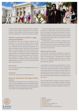 Lund Brochure | PDF