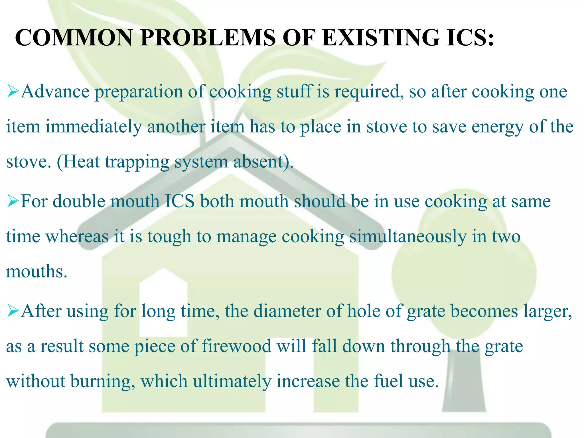 Improved Cook Stove (ICS) | PPTX