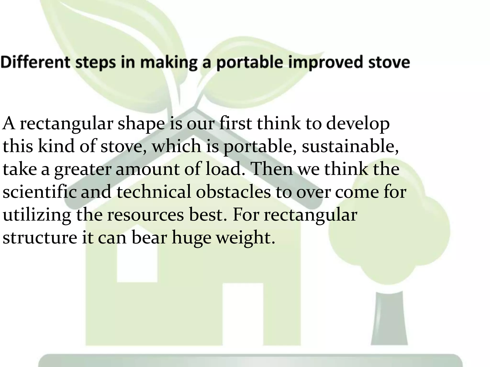 Improved Cook Stove (ICS) | PPTX